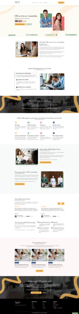 Breakwall HR | Smashed Avo Web Design